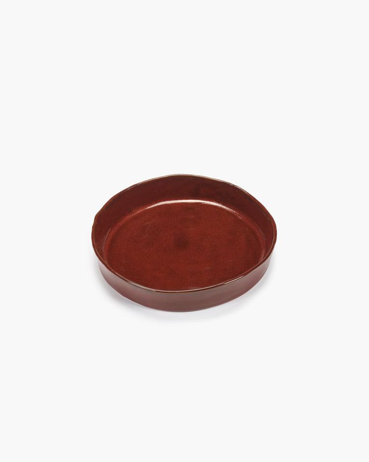 Deep plate M venetian red La Mère – Serax US